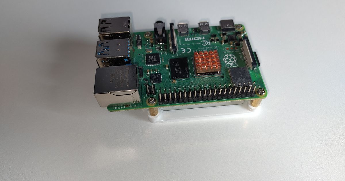 Raspberry pi mount plate by harmjan | Download free STL model ...