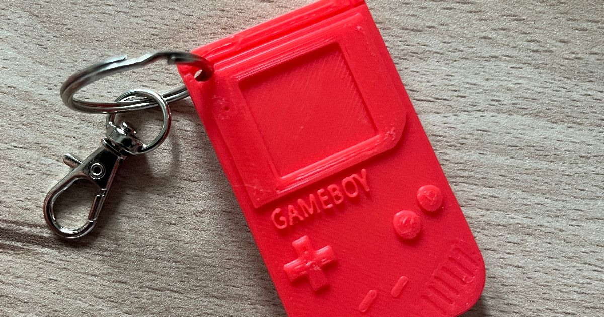 Gameboy Classic Keychain by Cyber_Dyne | Download free STL model ...