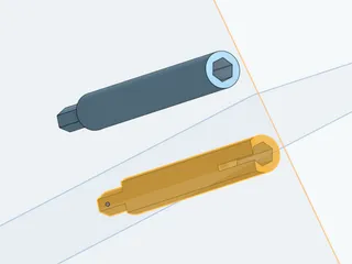 Mini hex bit extender by manu.factura | Download free STL model ...