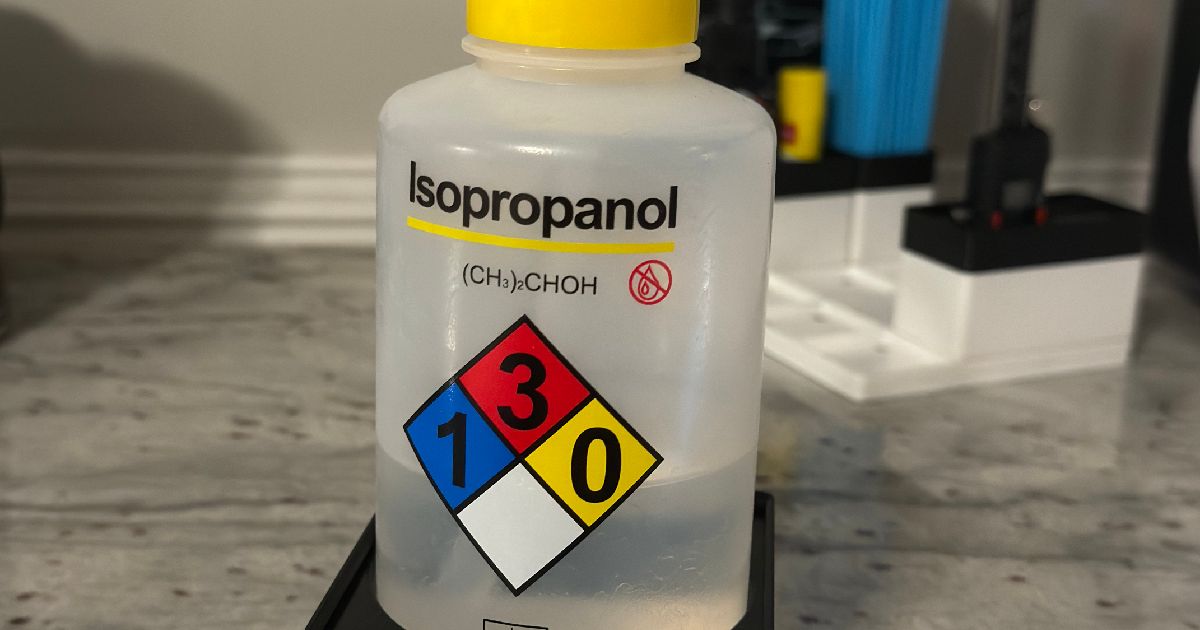 Gridfinity Isopropanol (IPA) Safety Wash Bottle Holder by iam.d.t ...