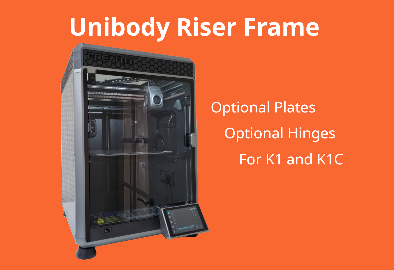 Creality K1 / K1C Unibody Riser by BlenderRender | Download free STL ...