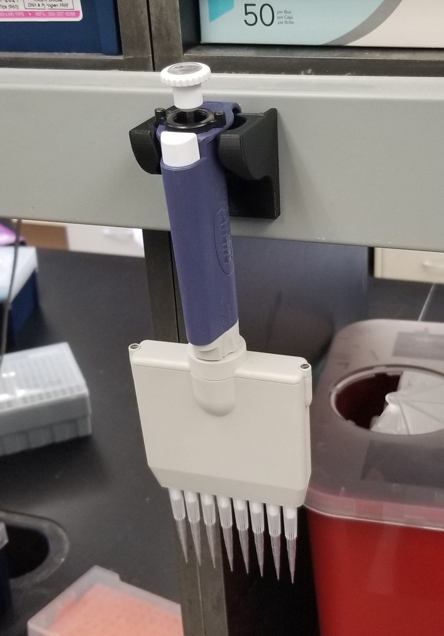 Pipette Holder 1x by DanMan | Download free STL model | Printables.com