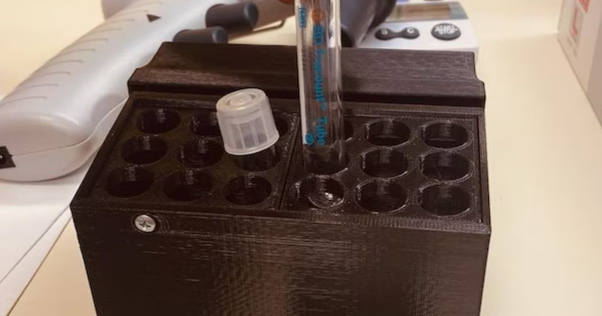 12x75 mm test tube rack by DanMan | Download free STL model ...