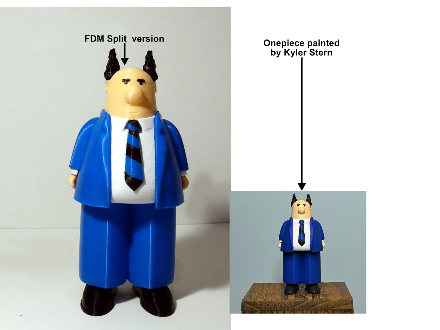 Pointy Haired Boss - Onepiece by reddadsteve | Download free STL model ...