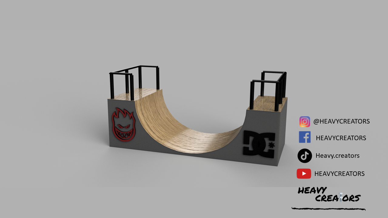 Skate Board Ramp 1 by Heavy Creators | Download free STL model ...