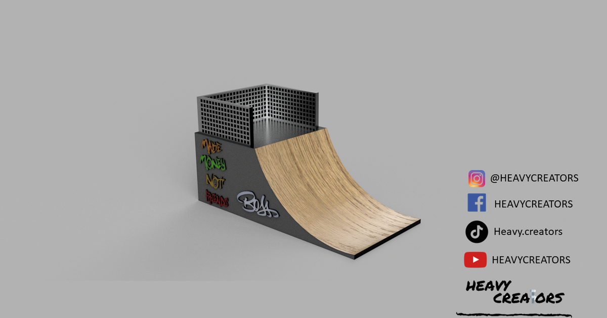 Simple Skate Ramp by Heavy Creators | Download free STL model ...