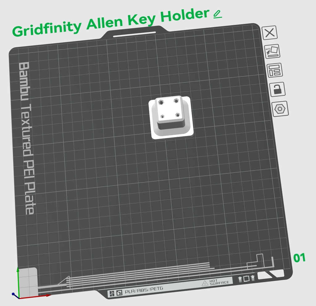 Gridfinity Allen Key Holder by Popcorn | Download free STL model | Printables.com