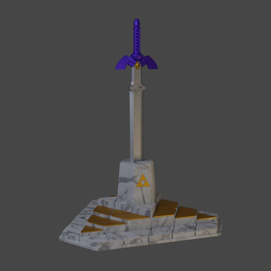 Master Sword and Pedestal by Coyfish | Download free STL model ...