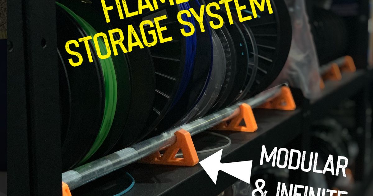 Modular Filament Spool Rack Feet by Lumanieri | Download free STL model ...