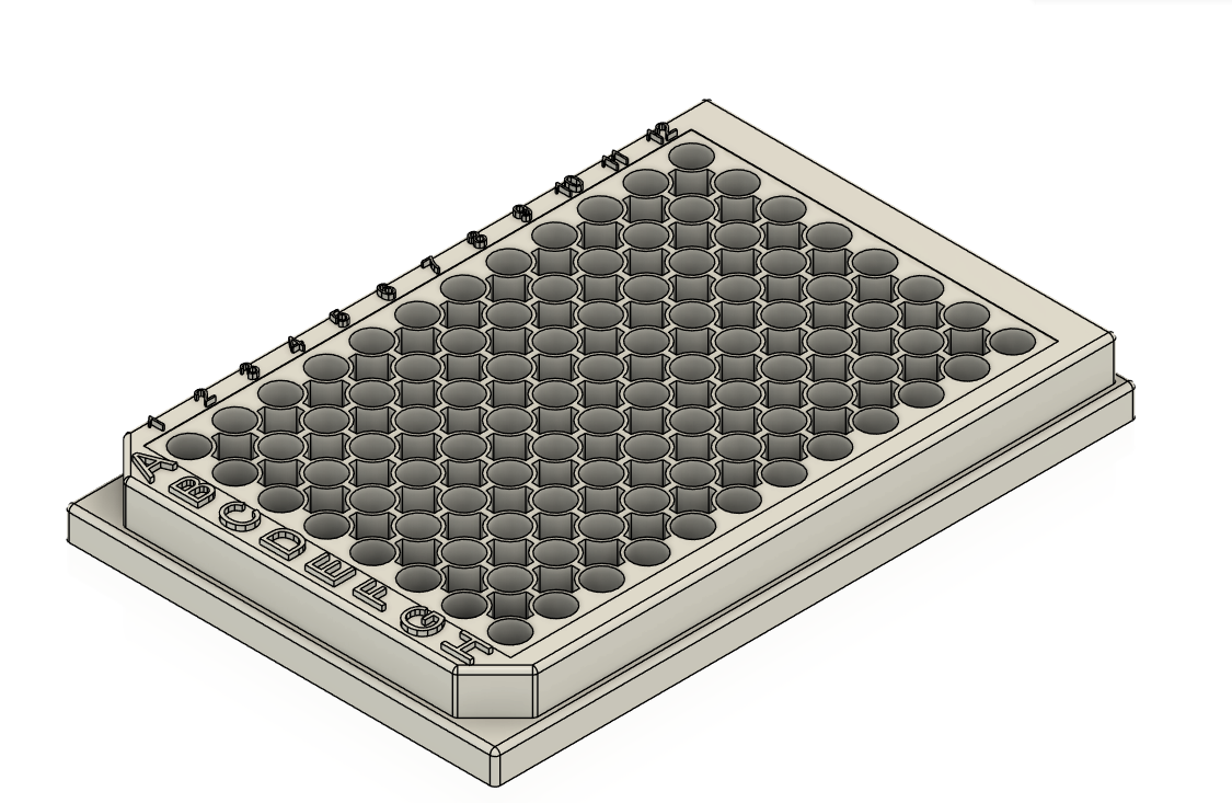 96 Well plate von sphyk | Kostenloses STL-Modell herunterladen ...