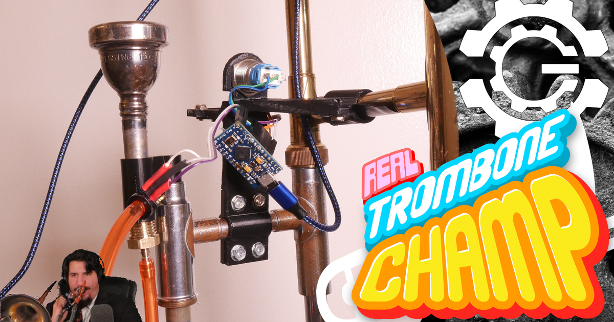 Real Trombone Champ Trombone Controller Mount By Gearomatic Download Free Stl Model 