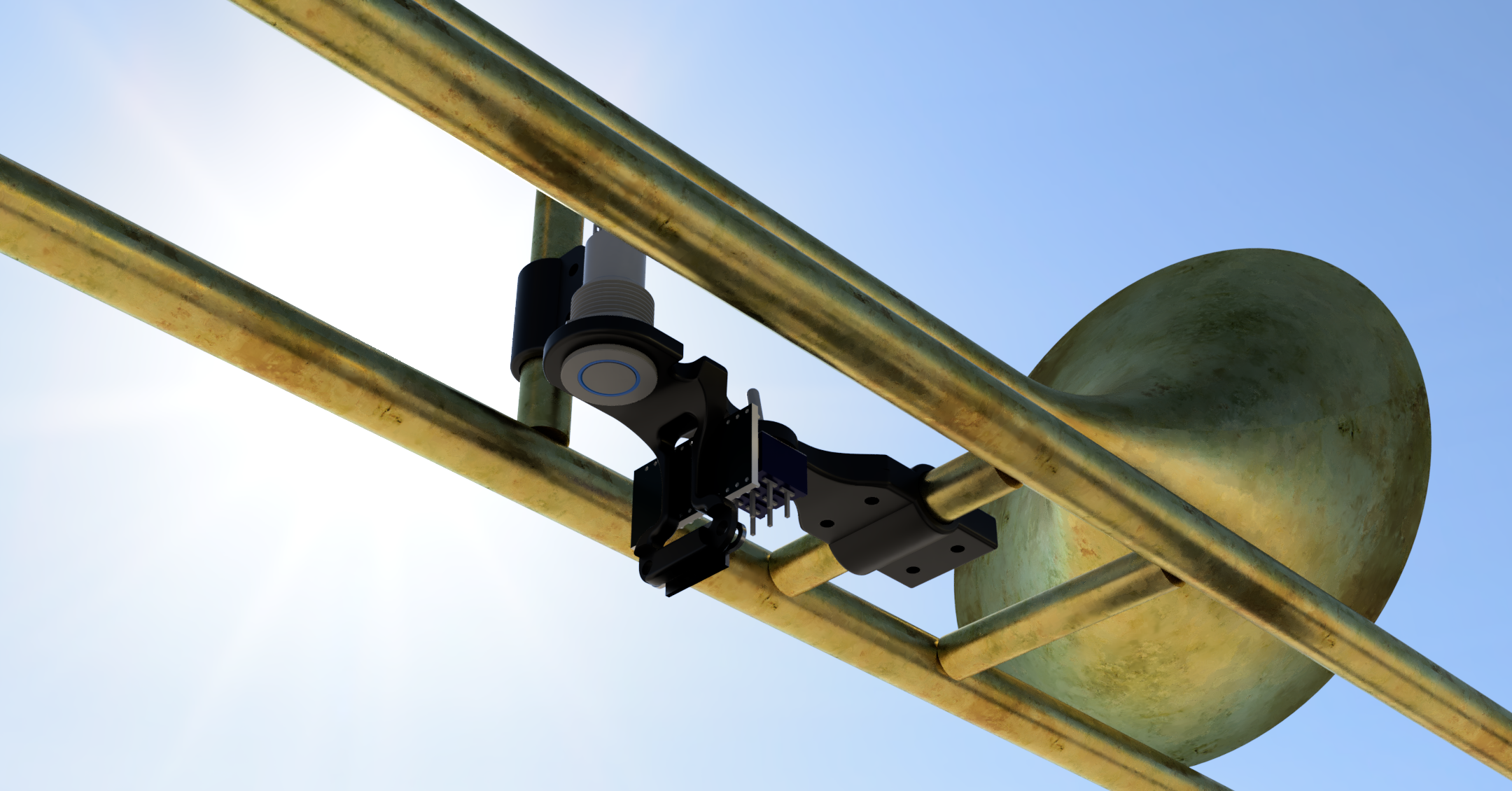 "Real" Trombone Champ trombone controller mount by Gearomatic ...