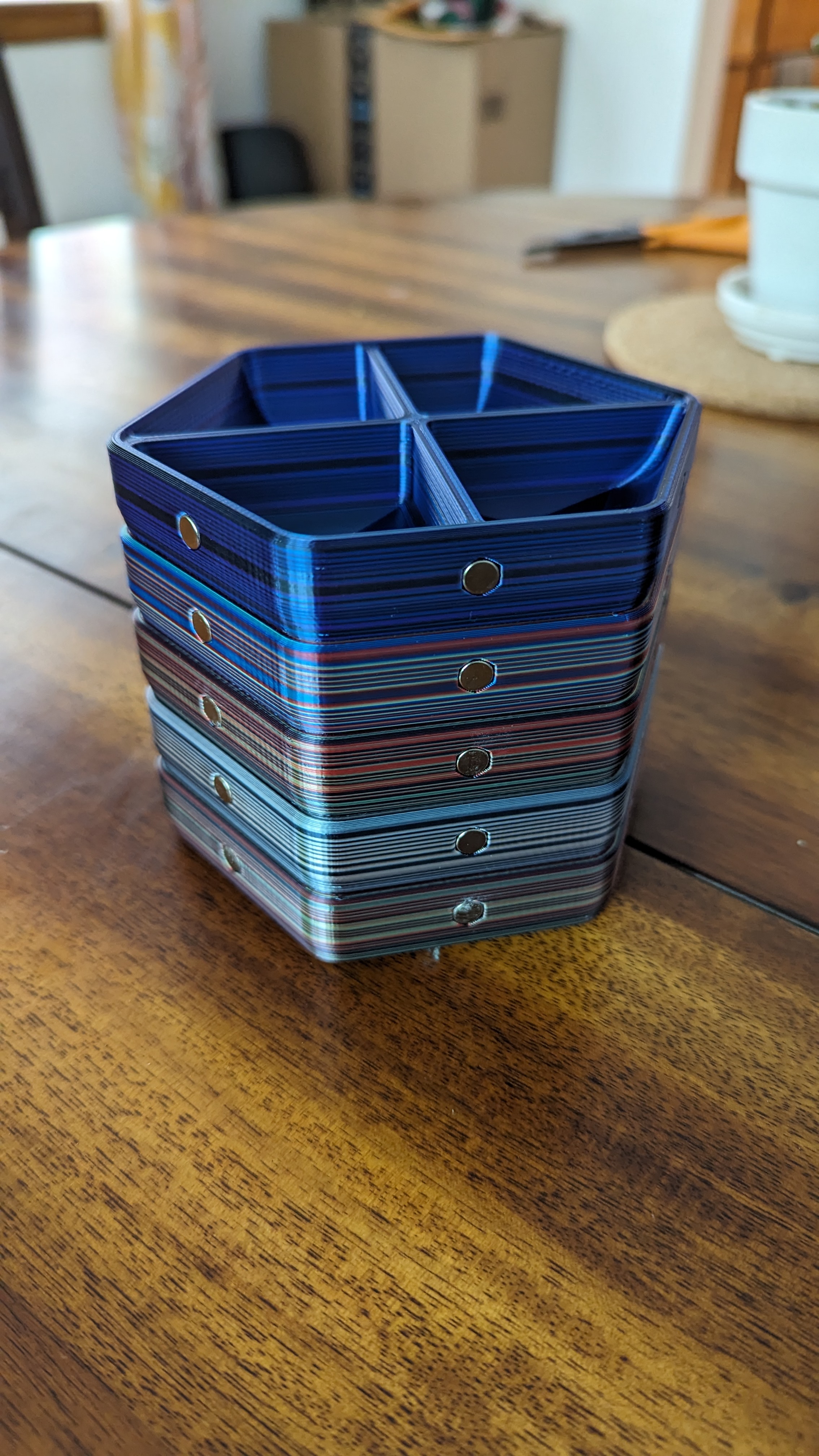 Hexagonal Game Trays, with magnets! by ChillyGumbo! | Download free STL ...
