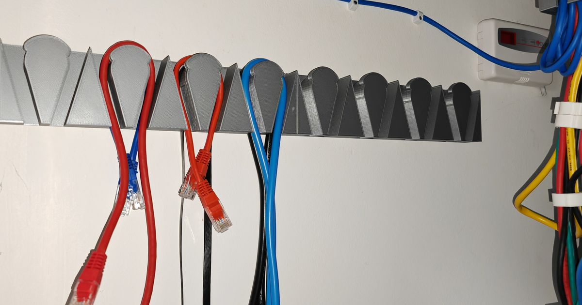 Cable organizer for the server room by rHara | Download free STL model ...
