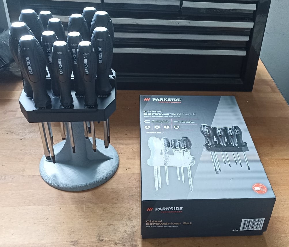 Tabble stand for Parkside screwdriver set by Mr.T | Download free STL ...