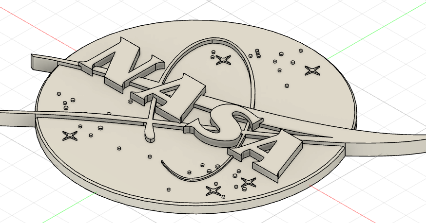 NASA logo por Nicolò Caraci | Descargar modelo STL gratuito ...