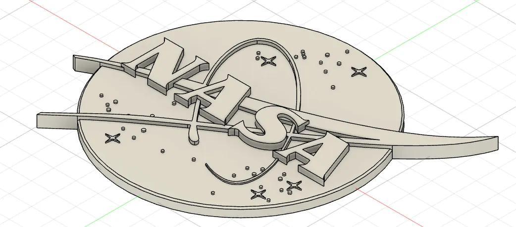 NASA logo by Nicolò Caraci | Download free STL model | Printables.com