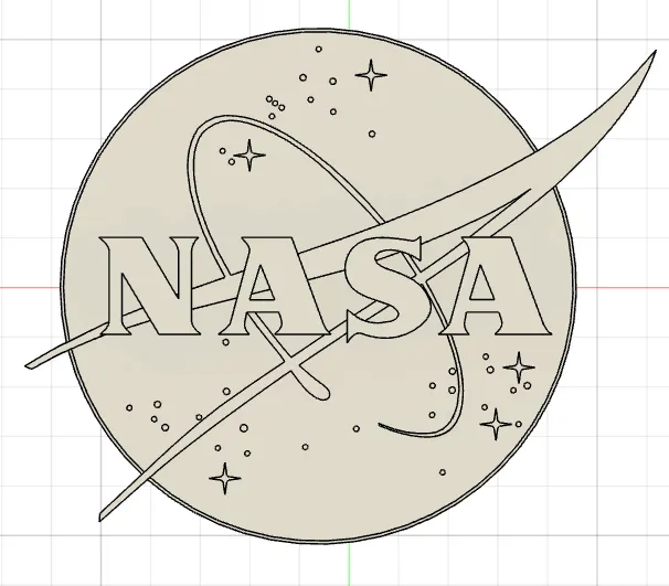 NASA logo by Nicolò Caraci | Download free STL model | Printables.com