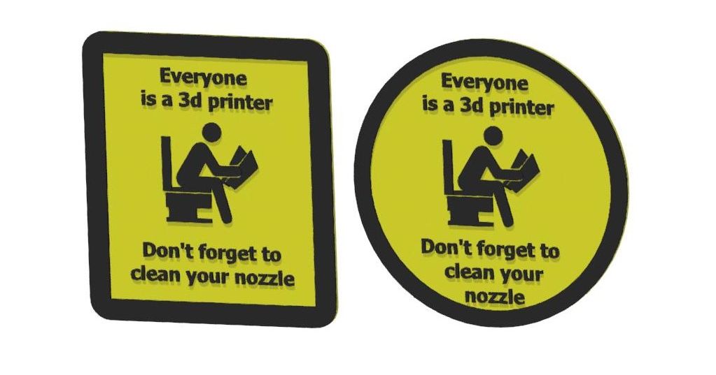 3D printer sign Funny - everyone is a 3d printer by R.deBrouwer ...