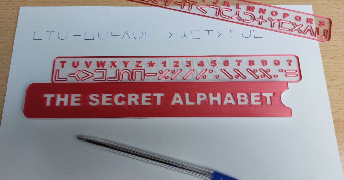 The Sectret Alphabet for child by Rypydus | Download free STL model ...