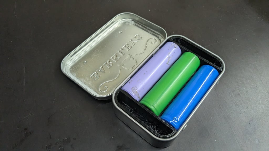 Tin Box Insert for 18650 Batteries by Naanari Design | Download free ...