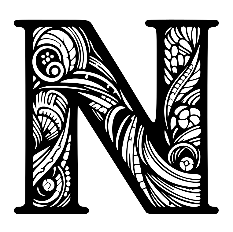 standing initial: letter N by Nina Máčová | Download free STL model ...