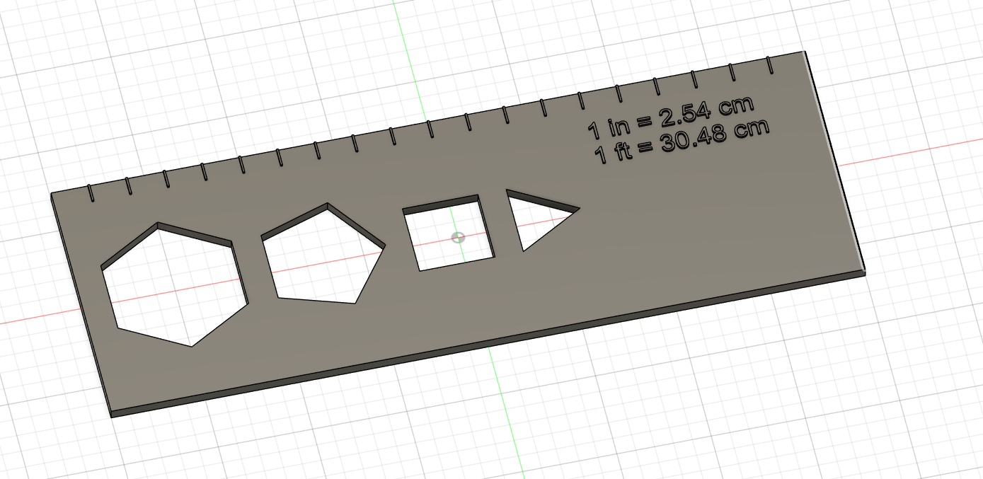 Ruler with templates by Oleksii | Download free STL model | Printables.com