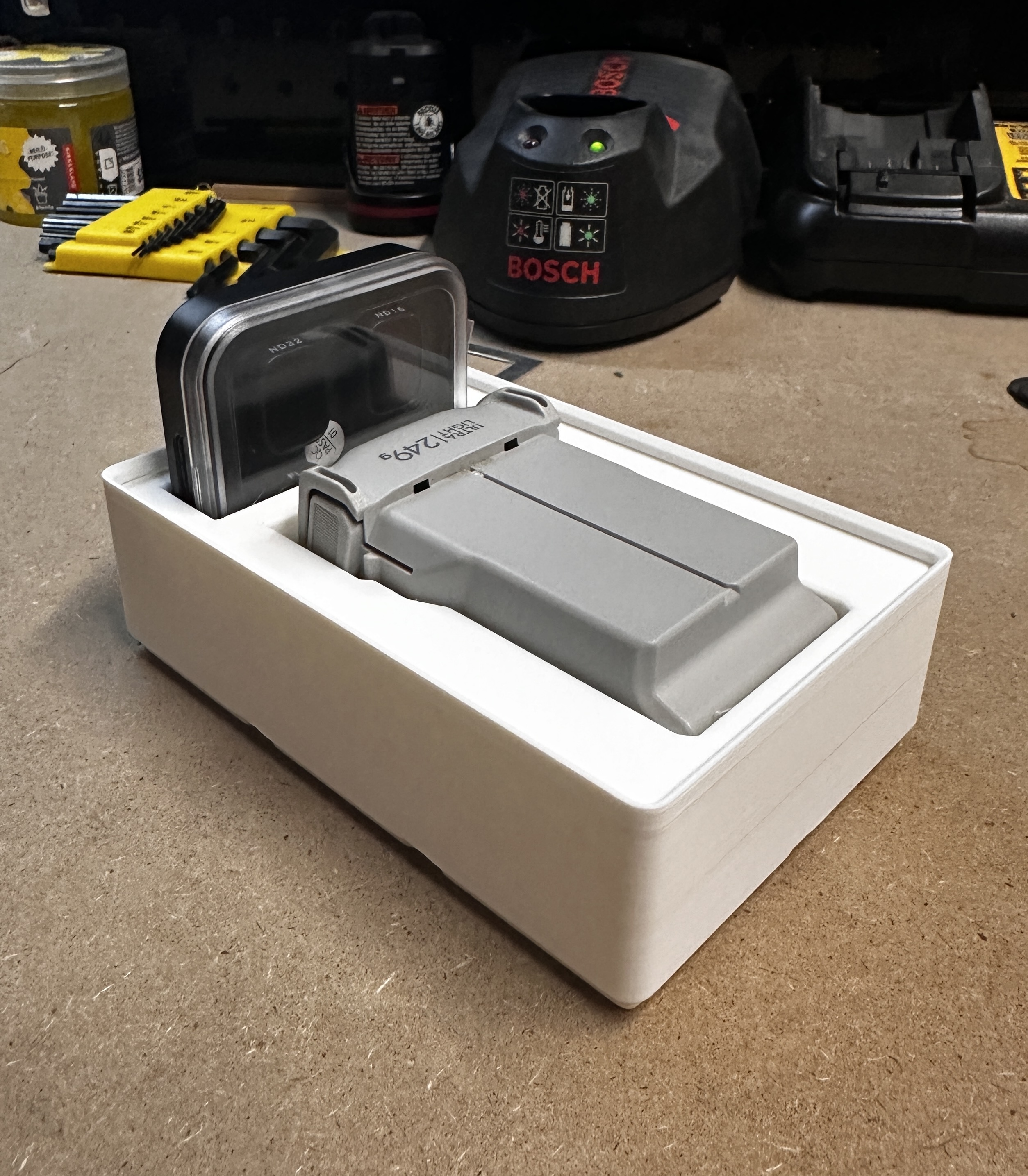 Gridfinity DJI Mini 3 Pro Battery & Filter Storage by Andrew | Download ...