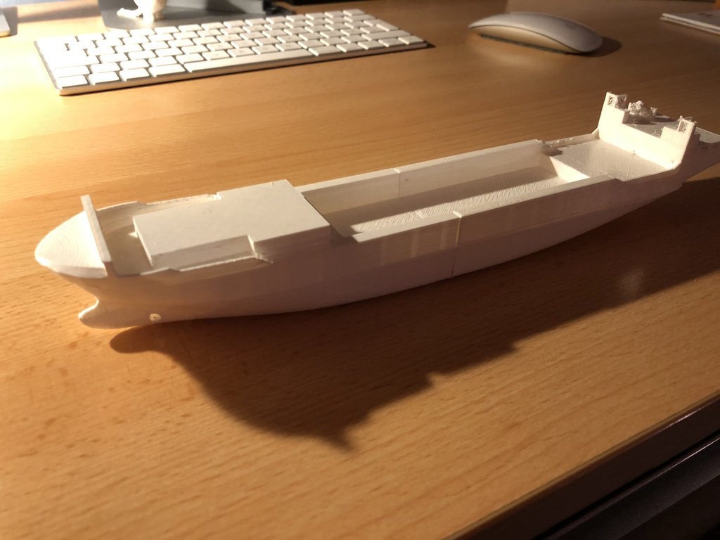 3D printed Containership (Sietas Typ 168 Natahlie Ehler) by ...