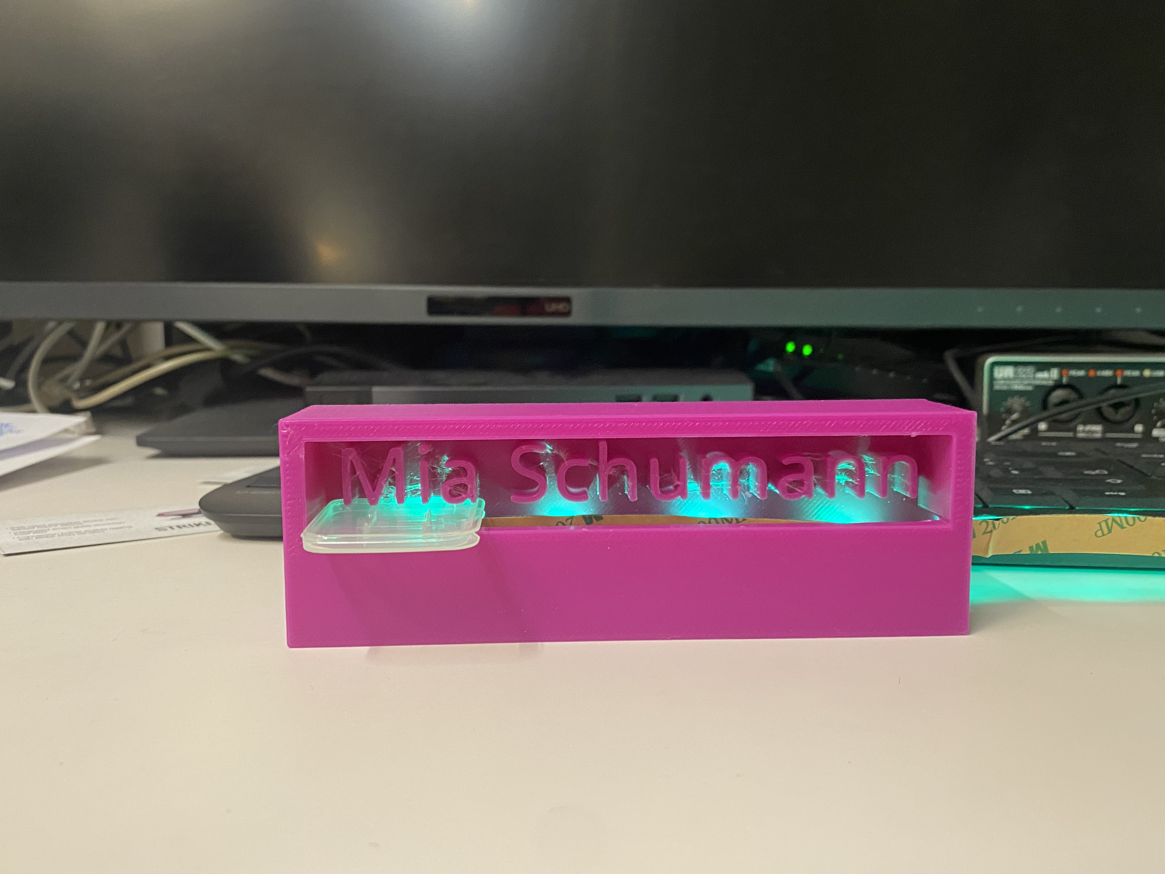 LED Name Tag by Jan4868 | Download free STL model | Printables.com