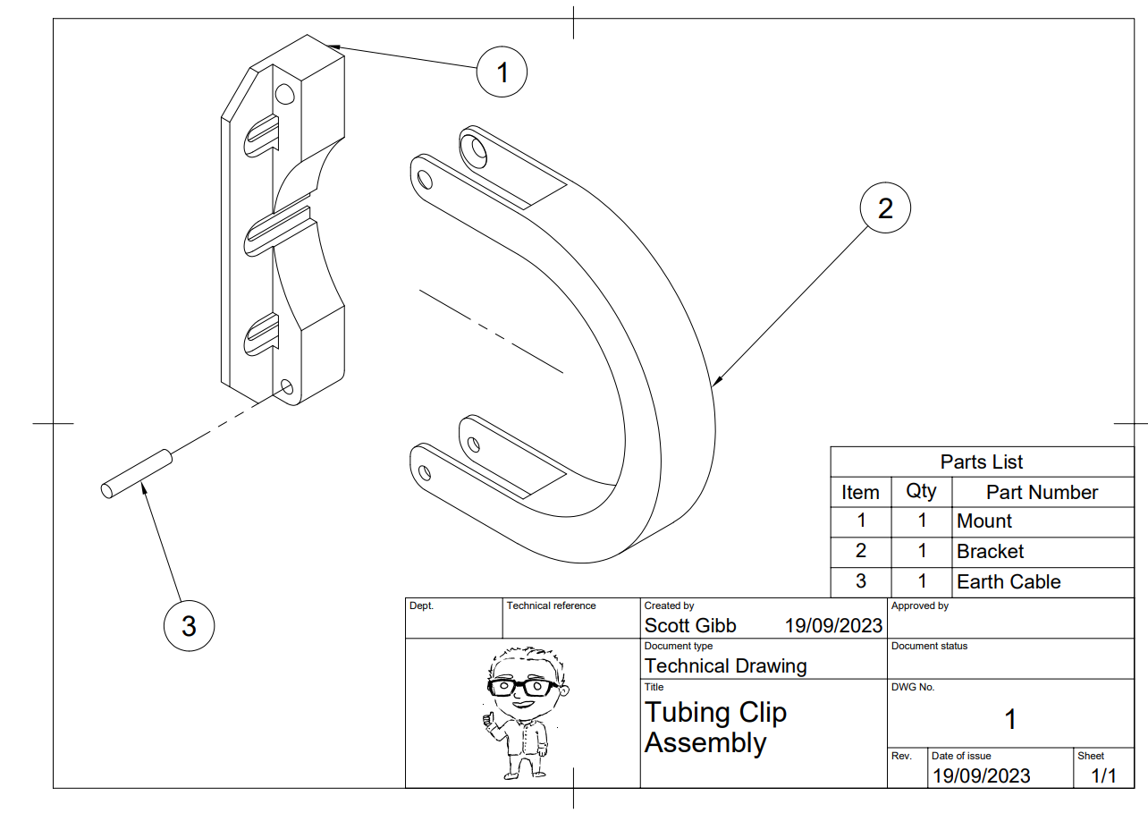 Printer Enclosure 65mm Tubing Clip by Scott Gibb | Download free STL ...