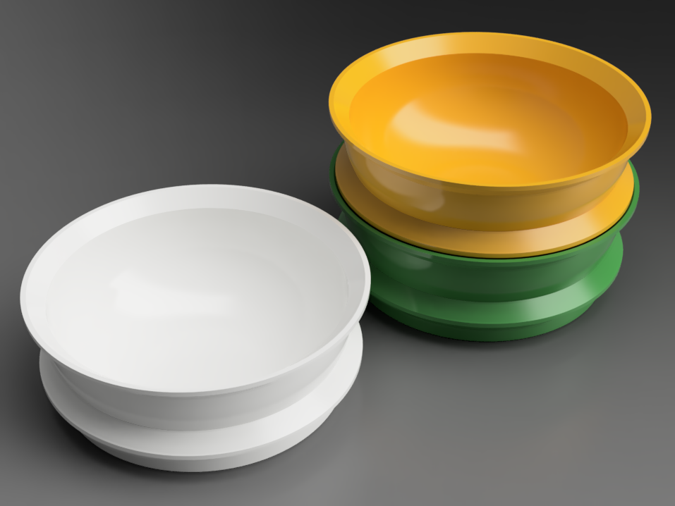 Nik Nak Stackable Trays by grizzie17 | Download free STL model ...