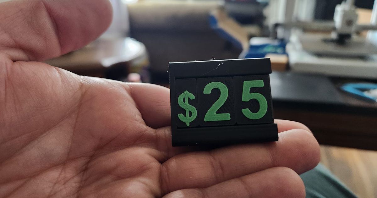 Modular Price Tags Remix by Ben Crawford | Download free STL model ...