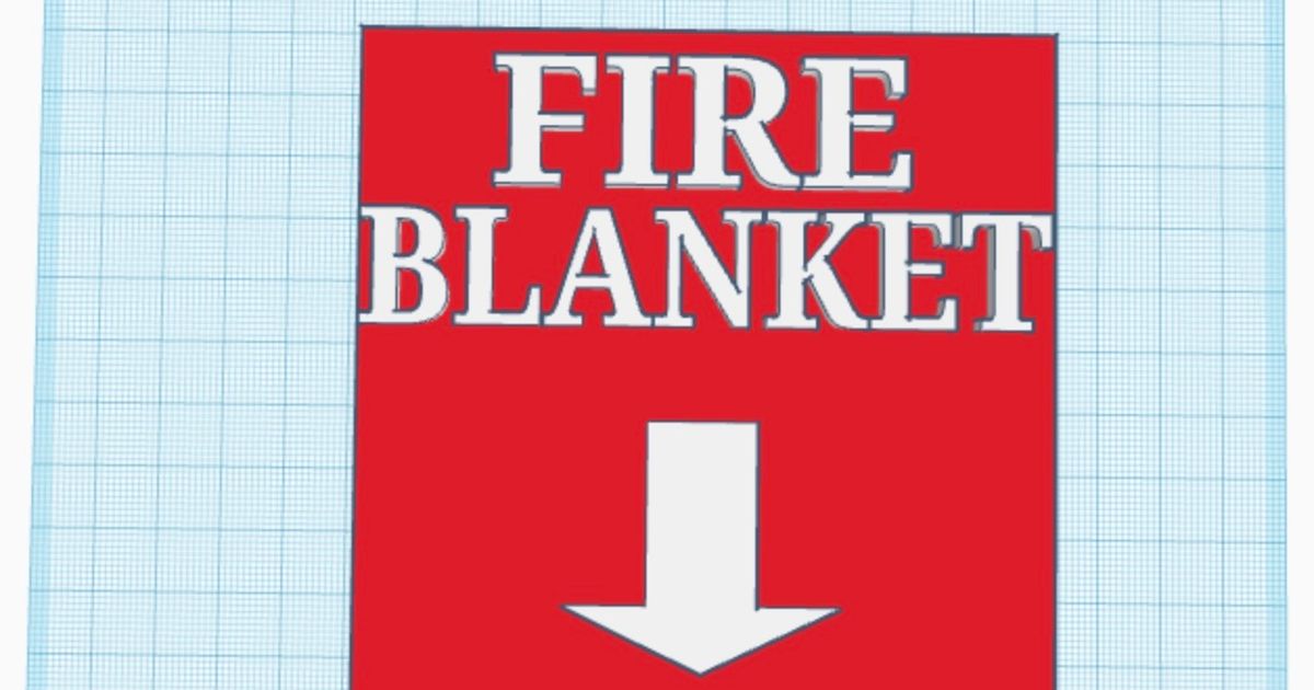 Fire Blanket Sign by KG | Download free STL model | Printables.com