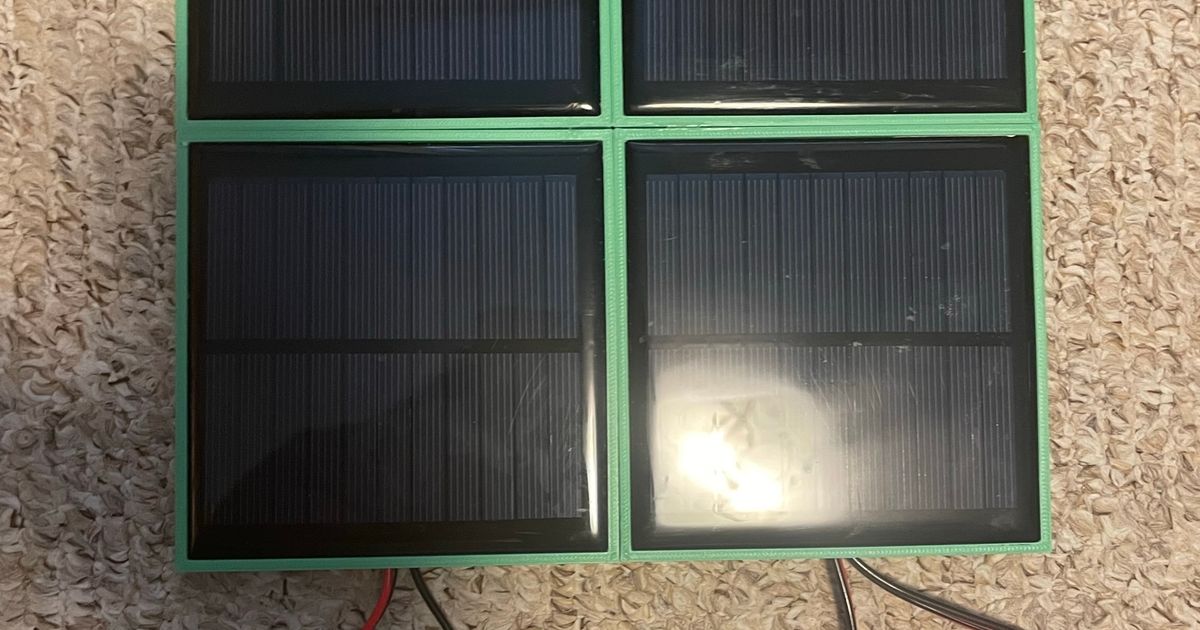 Solar panel by Honza | Download free STL model | Printables.com