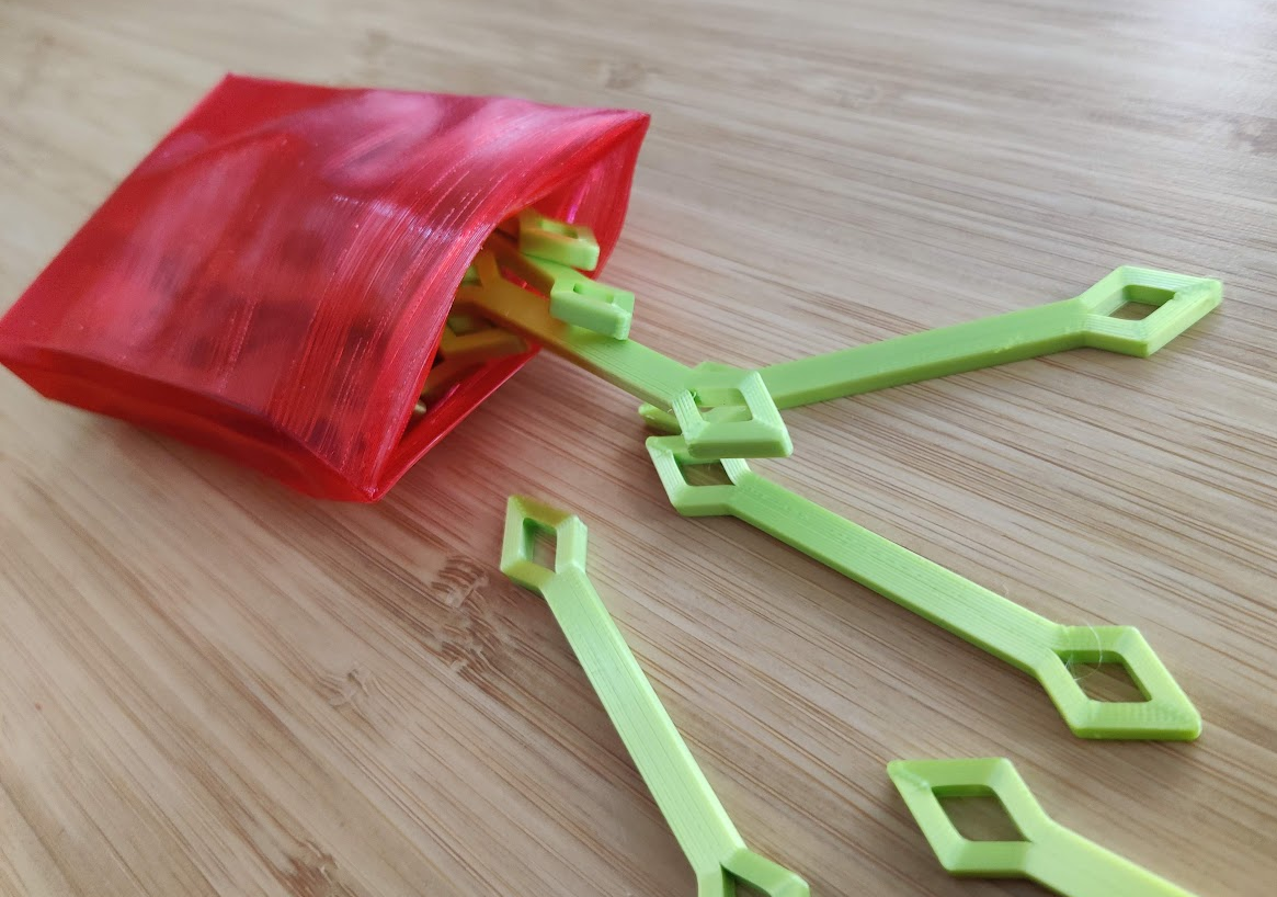 Token bag; flexible with top flap by enjay | Download free STL model ...