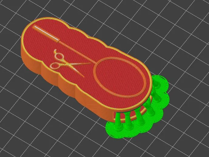 Badminton Scissor Sleeve by MakerBen | Download free STL model ...