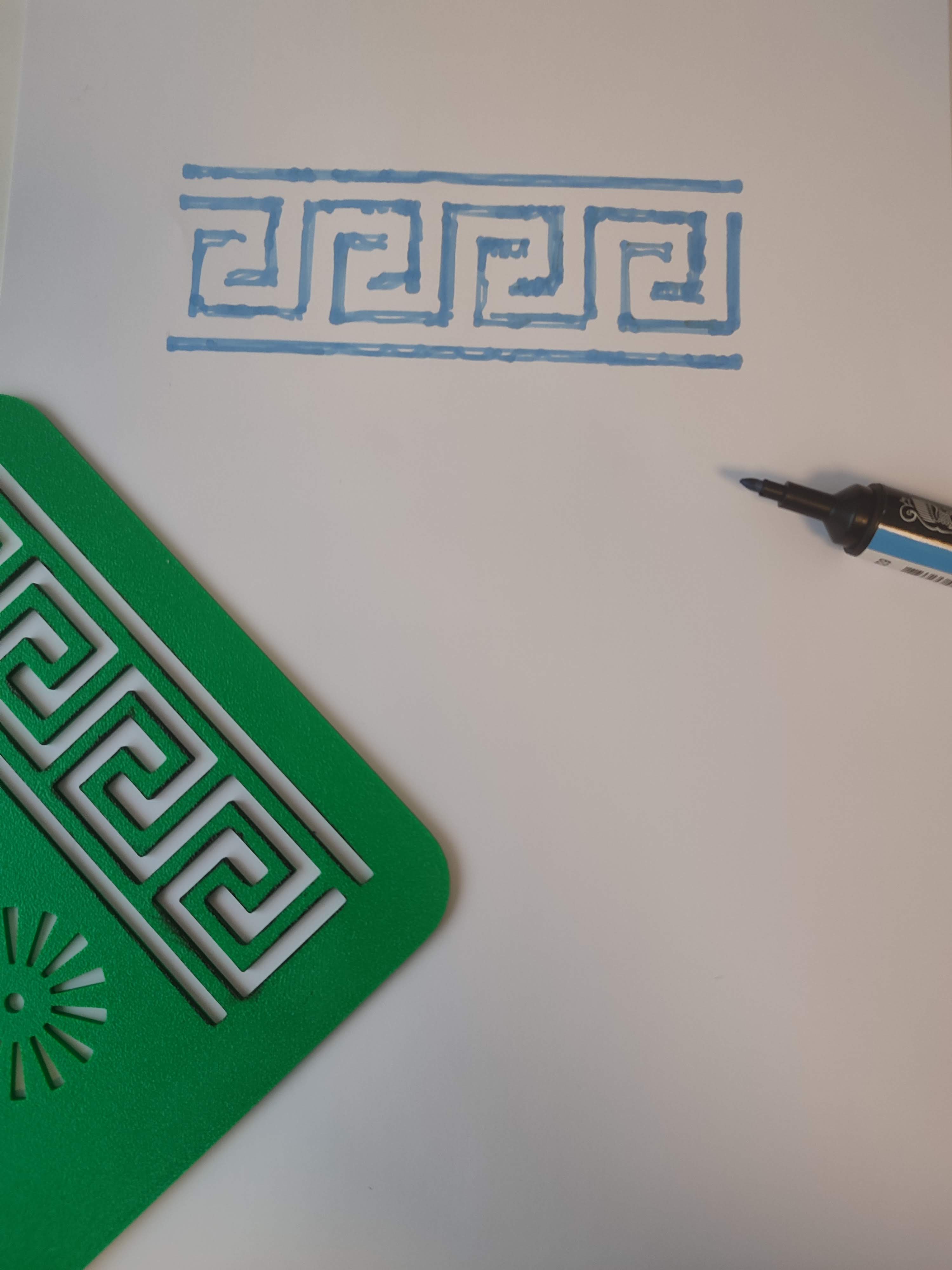 Greek pattern template by GProducts | Download free STL model ...