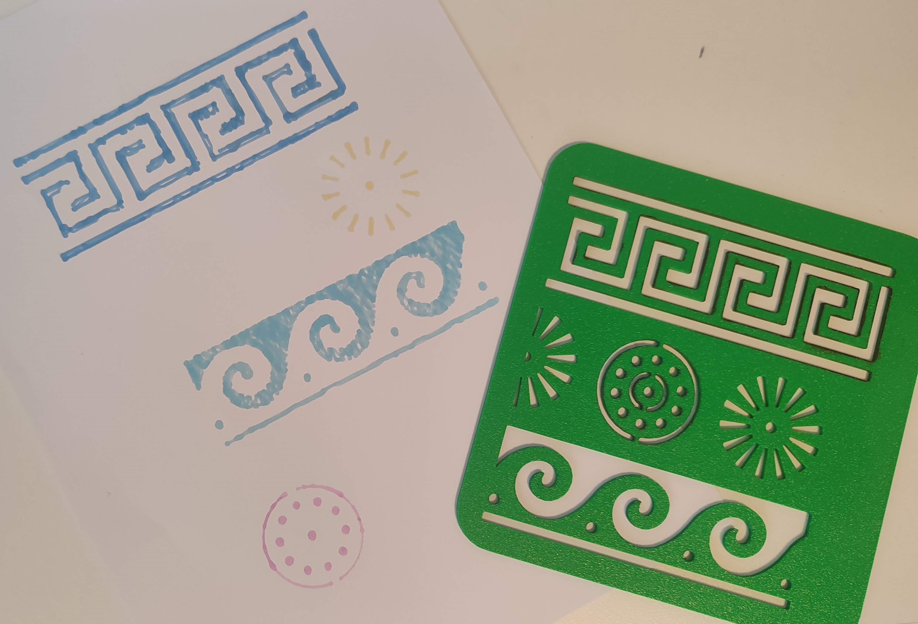 Greek pattern template by GProducts | Download free STL model ...