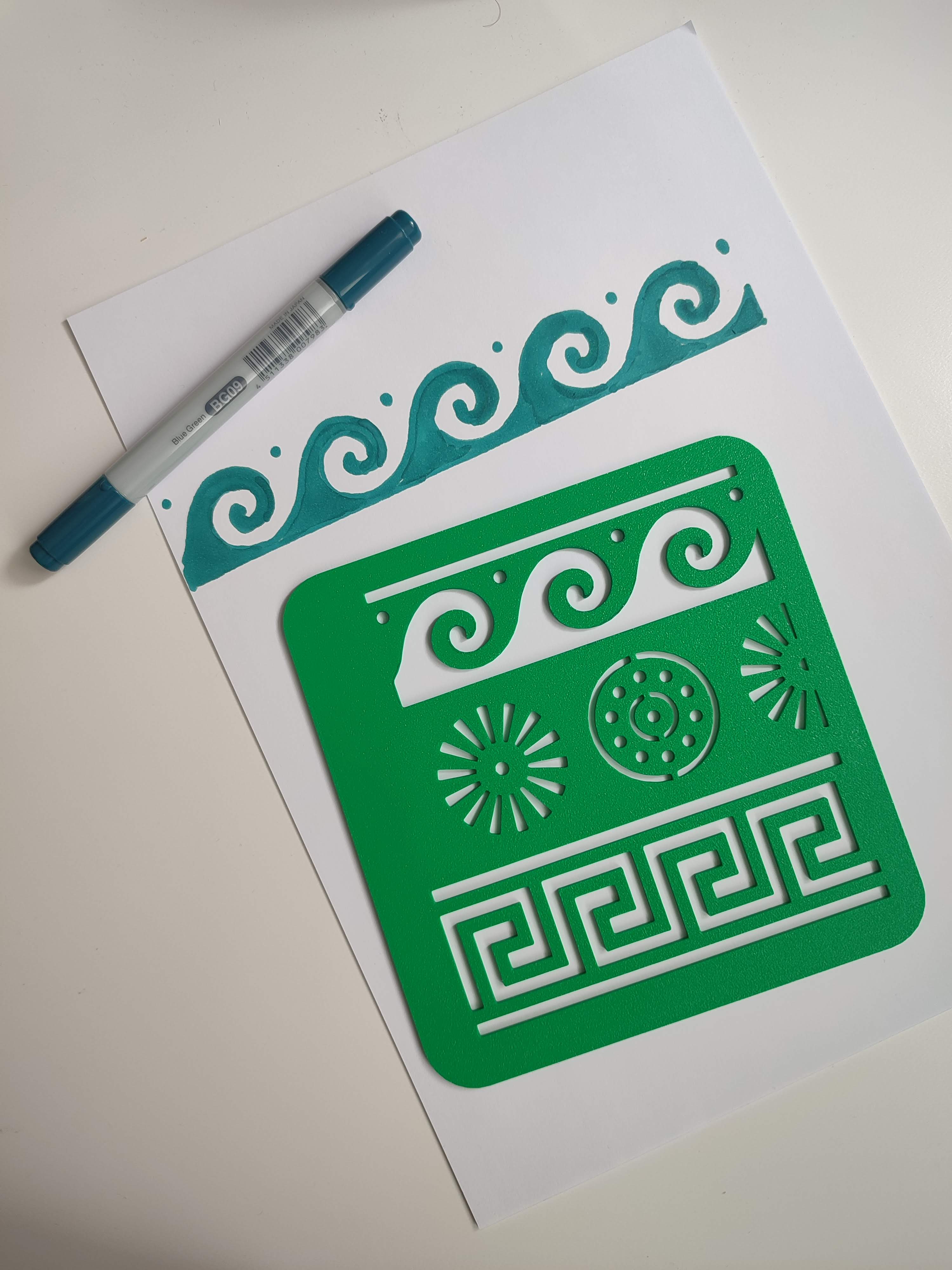 Greek pattern template by GProducts | Download free STL model ...