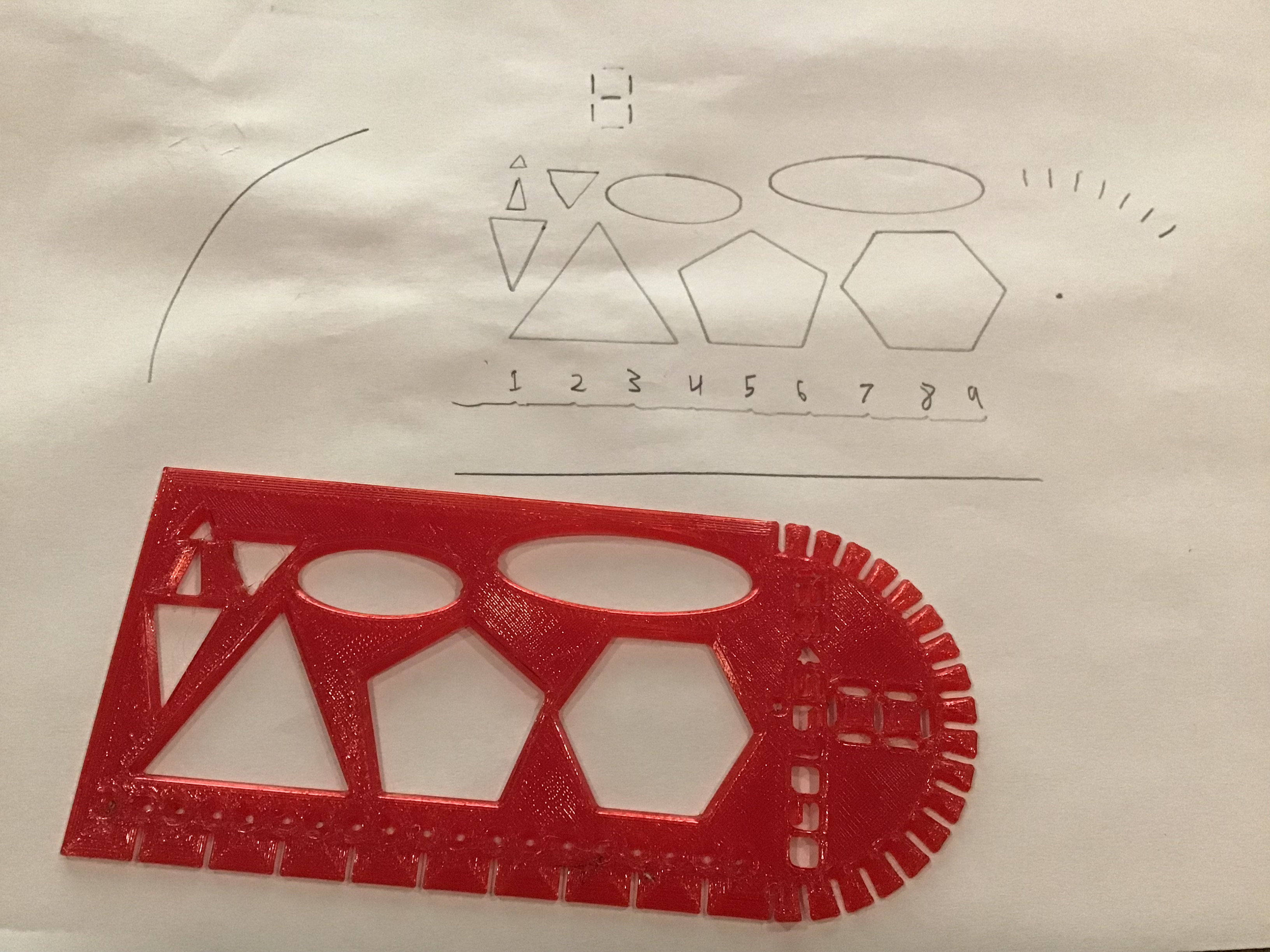 Drawing Stencil for Geometry by MatthiasMouse99 | Download free STL ...