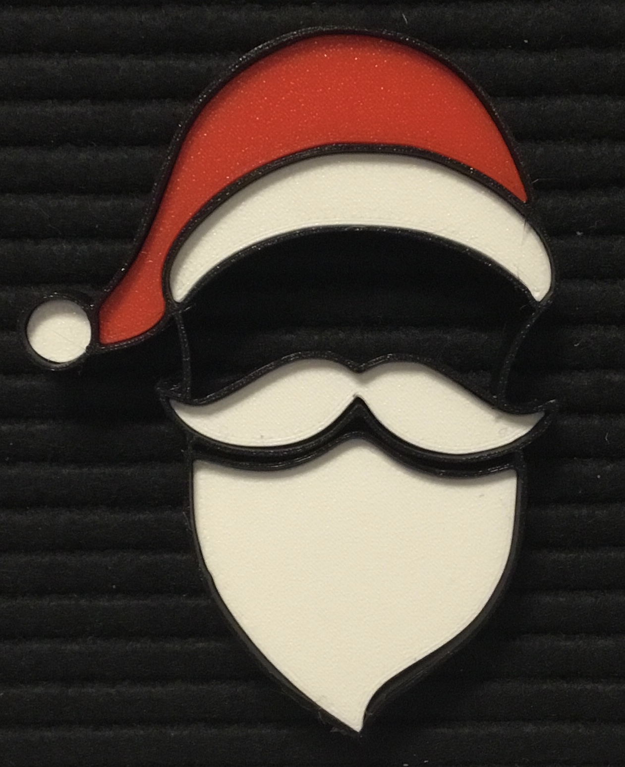Santa head with beard and hat by McDrucki | Download free STL model ...