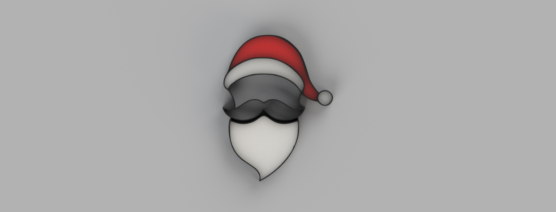 Santa head with beard and hat by McDrucki | Download free STL model ...