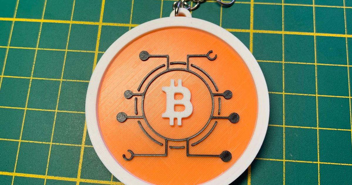 Bitcoin keychain/coin by Picobello3D Prints | Download free STL model ...
