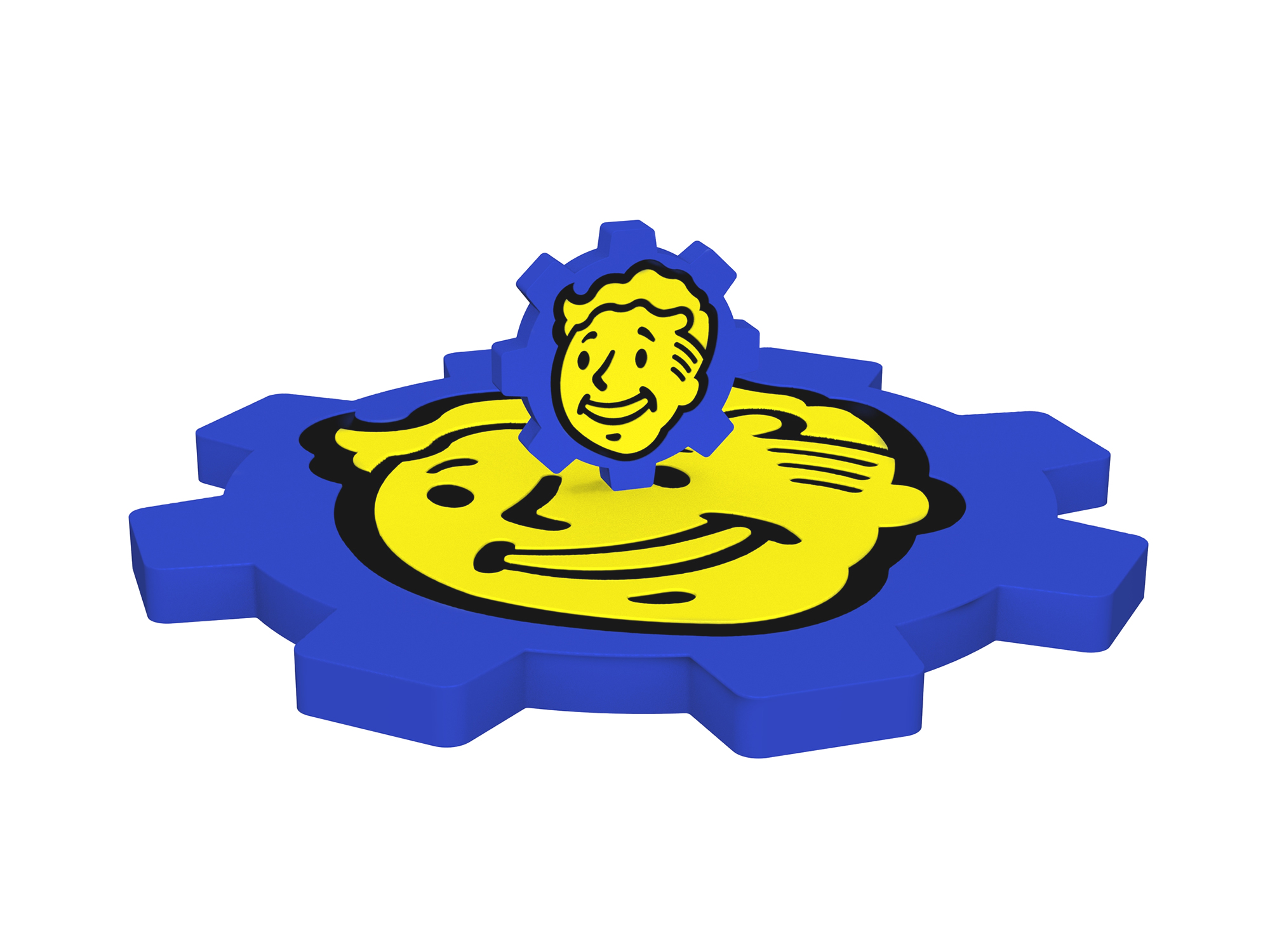 Fallout Boy Badge / Coaster by VogMan | Download free STL model ...