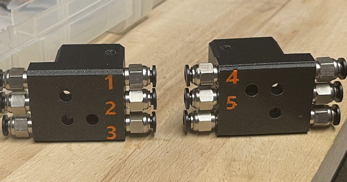 Prusa Xl Filament sensor for. Threaded Inserts M6 x 9 x 8 / PC4-M6 ...