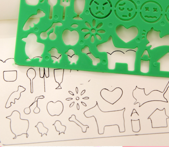Montessori Template for Kids, Drawing Toys, Painting Stencils, Learning ...