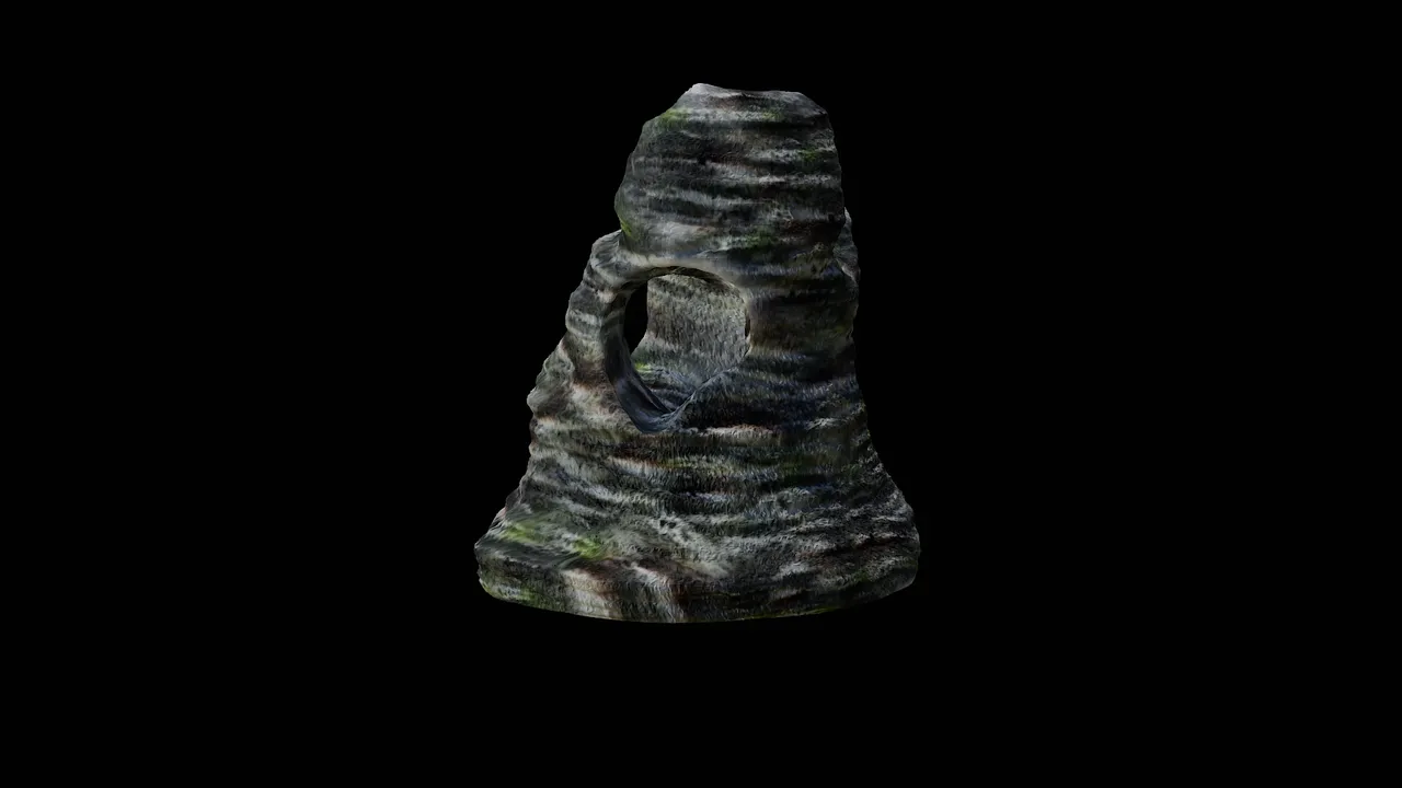 Aquarium / terrarium decoration mountain 3 by Rott3D | Download free ...