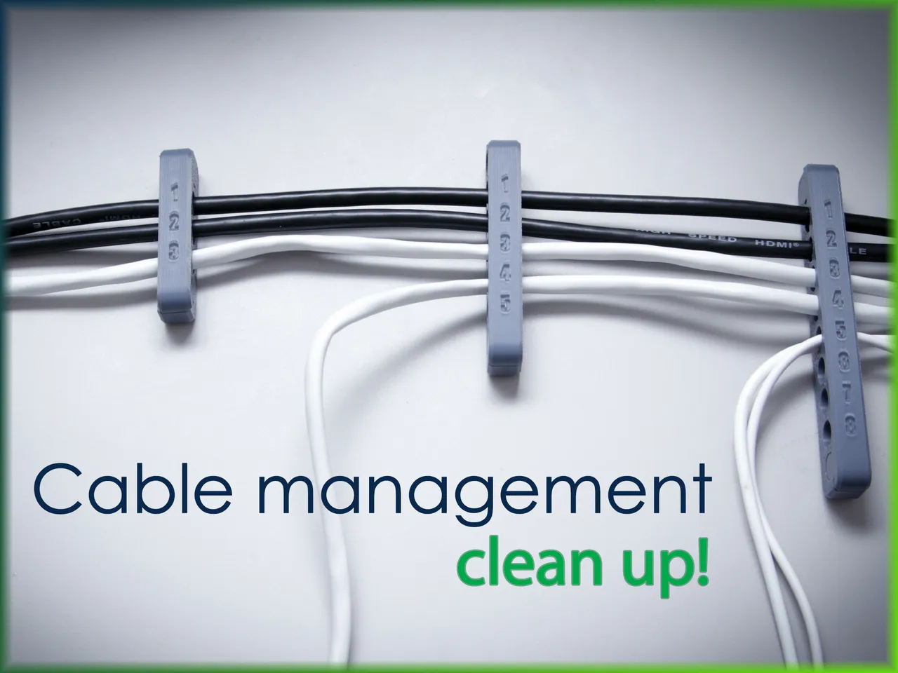 Cable management by Sergej | Download free STL model | Printables.com