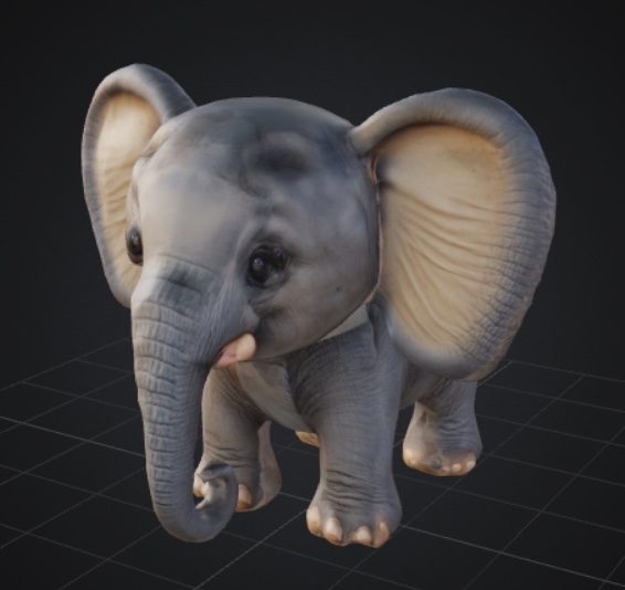 Cute Baby Elephant by Mark3DP | Download free STL model | Printables.com